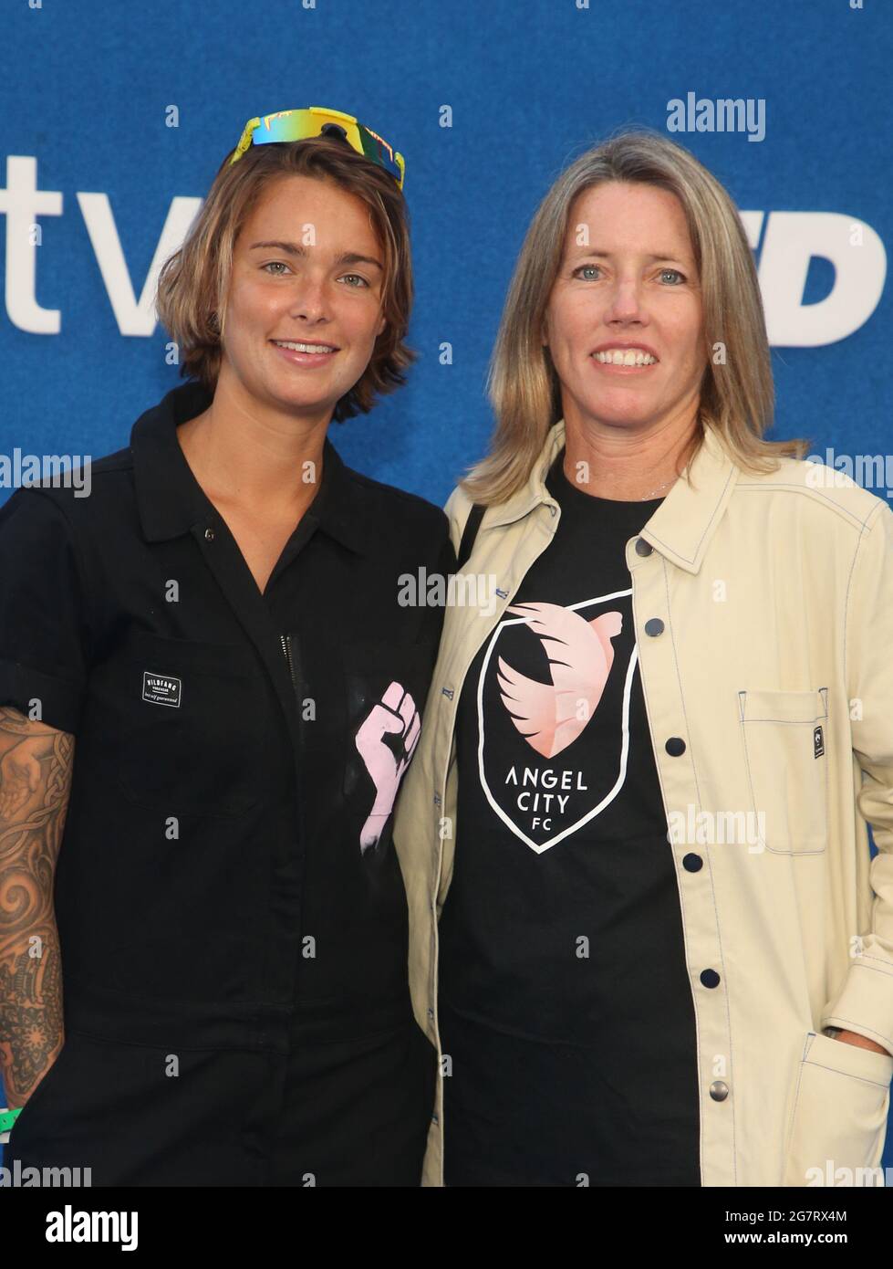 West Hollywood, Ca. 15th July, 2021. Amanda Cromwell, at Apple TV Ted ...