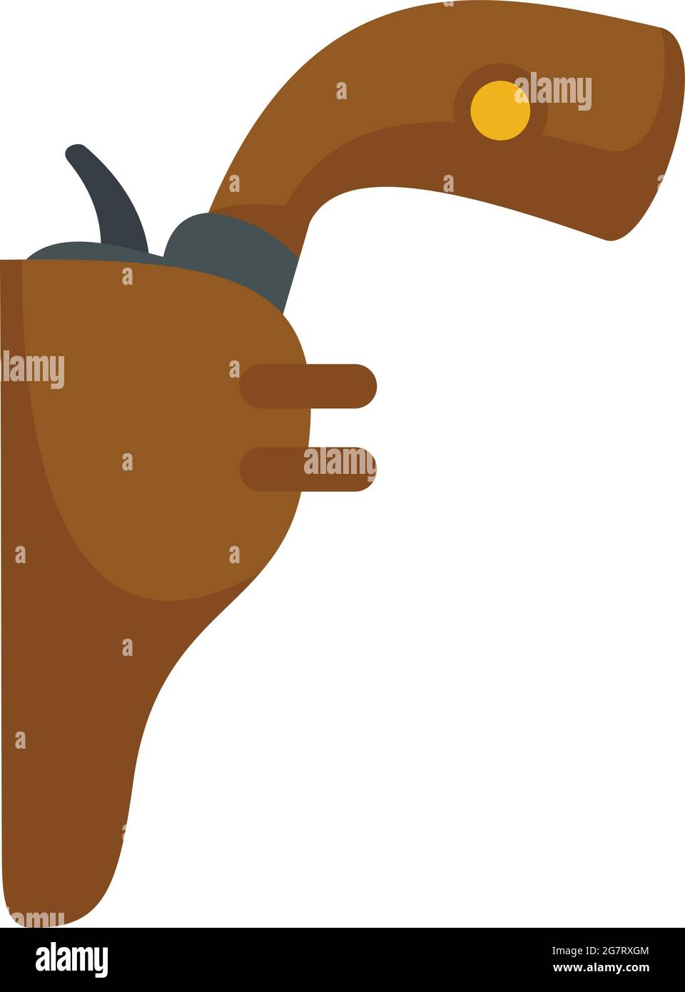 Revolver icon. Flat illustration of revolver vector icon isolated on ...