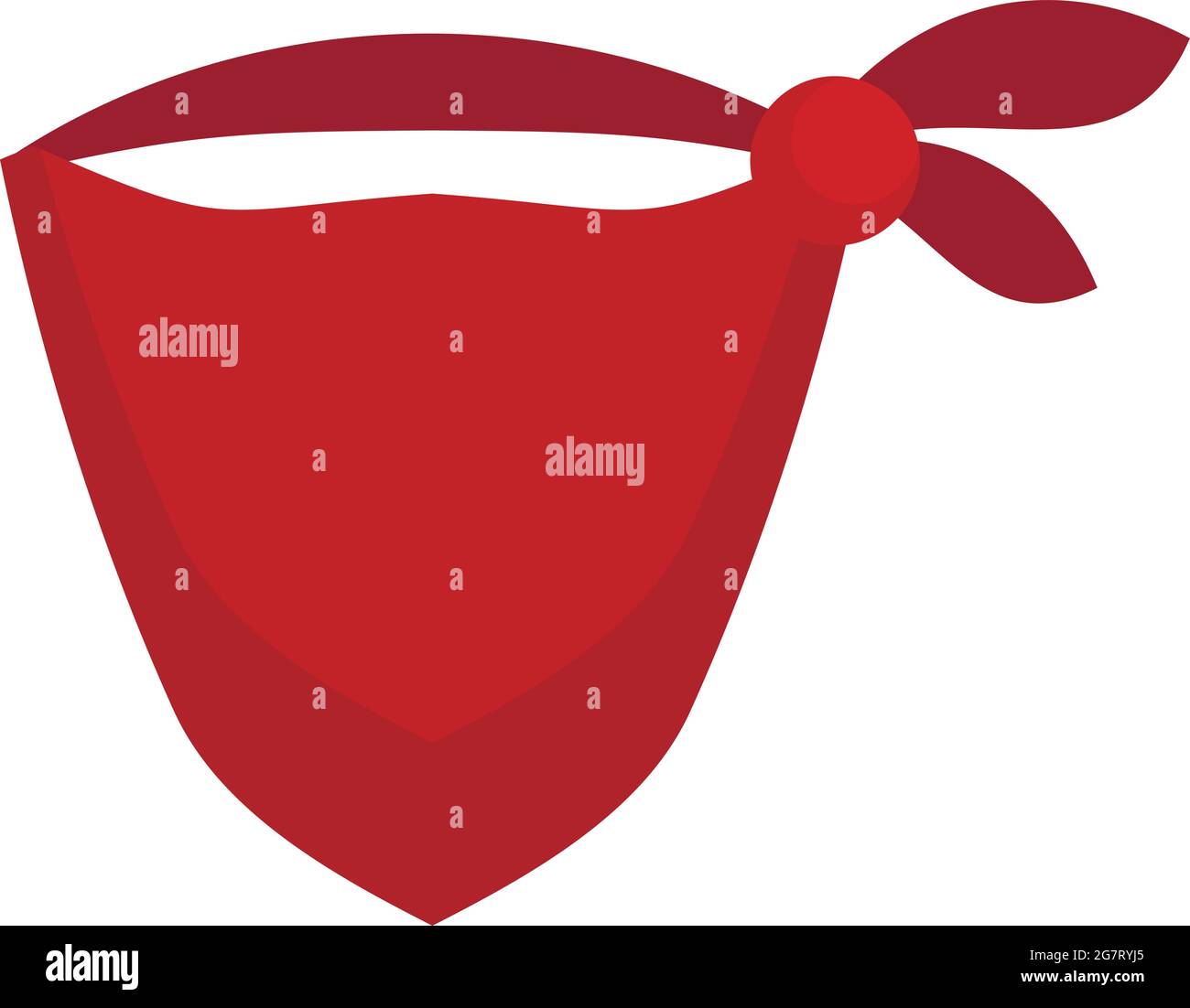 Cowboy bandana icon. Flat illustration of cowboy bandana vector icon ...