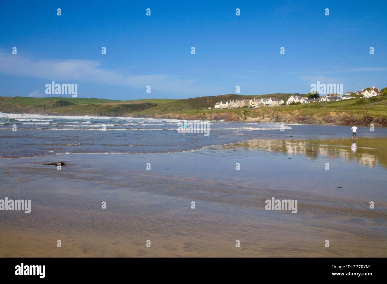 Polzeath beach on north hi-res stock photography and images - Alamy