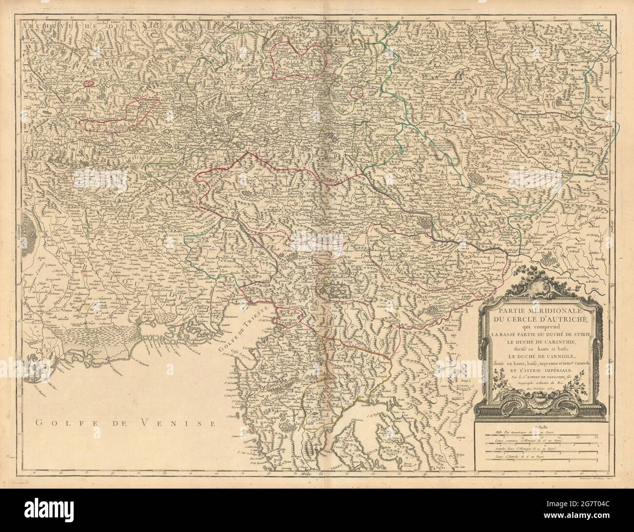Map of austria 18th century hi-res stock photography and images - Alamy