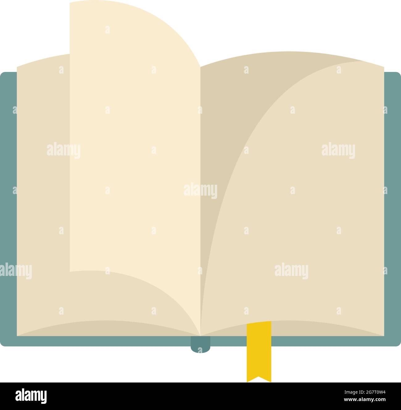 Open book icon. Flat illustration of open book vector icon isolated on ...