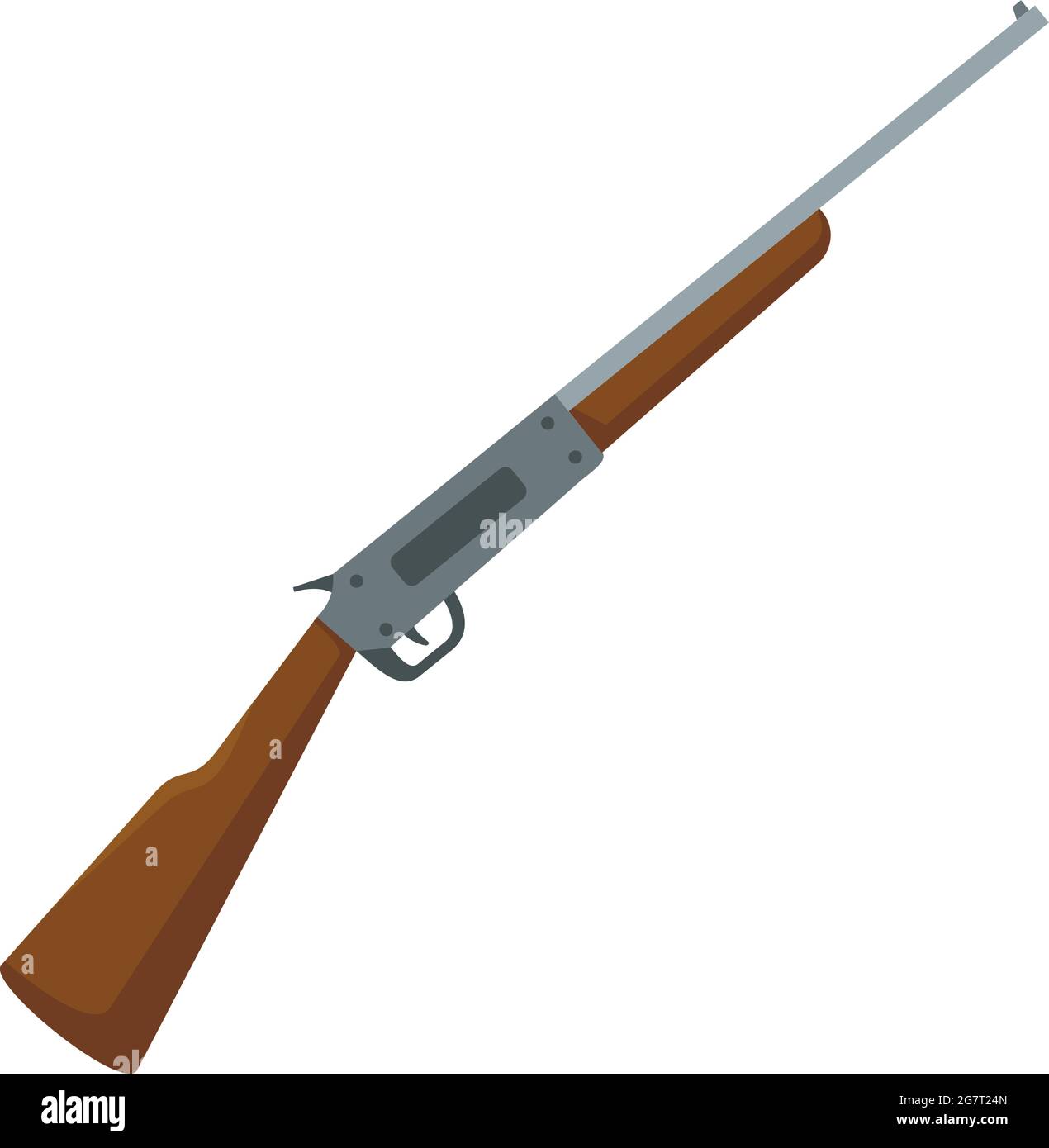 Rifle icon. Flat illustration of rifle vector icon isolated on white ...