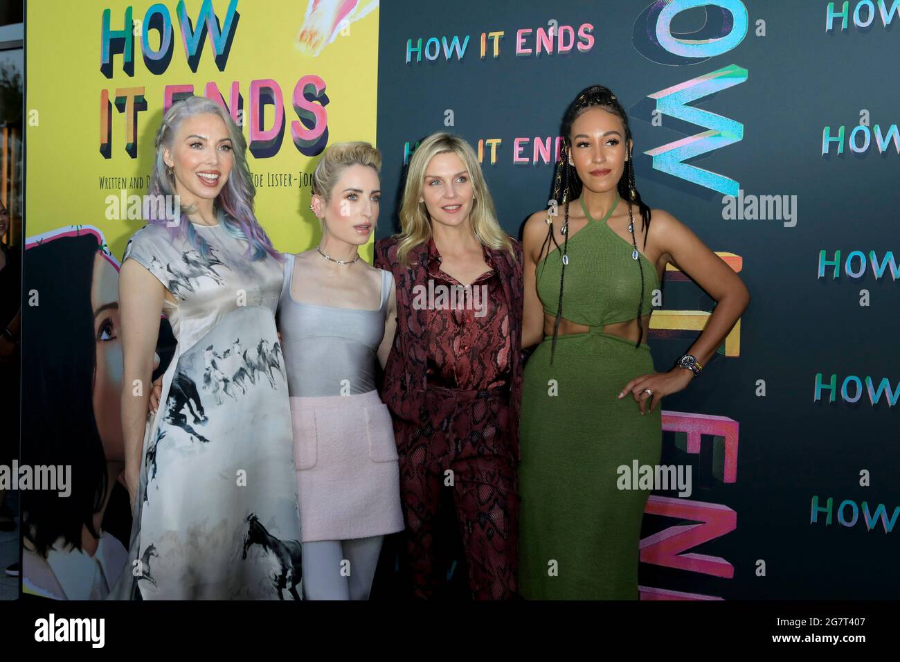 LOS ANGELES - JUL 15: Whitney Cumings, Zoe Lister-Jones, Rhea Seehorn ...