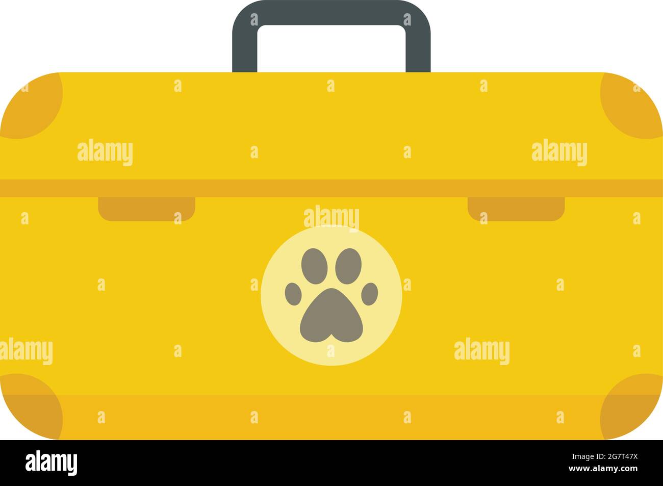 Dog tool box icon. Flat illustration of dog tool box vector icon ...