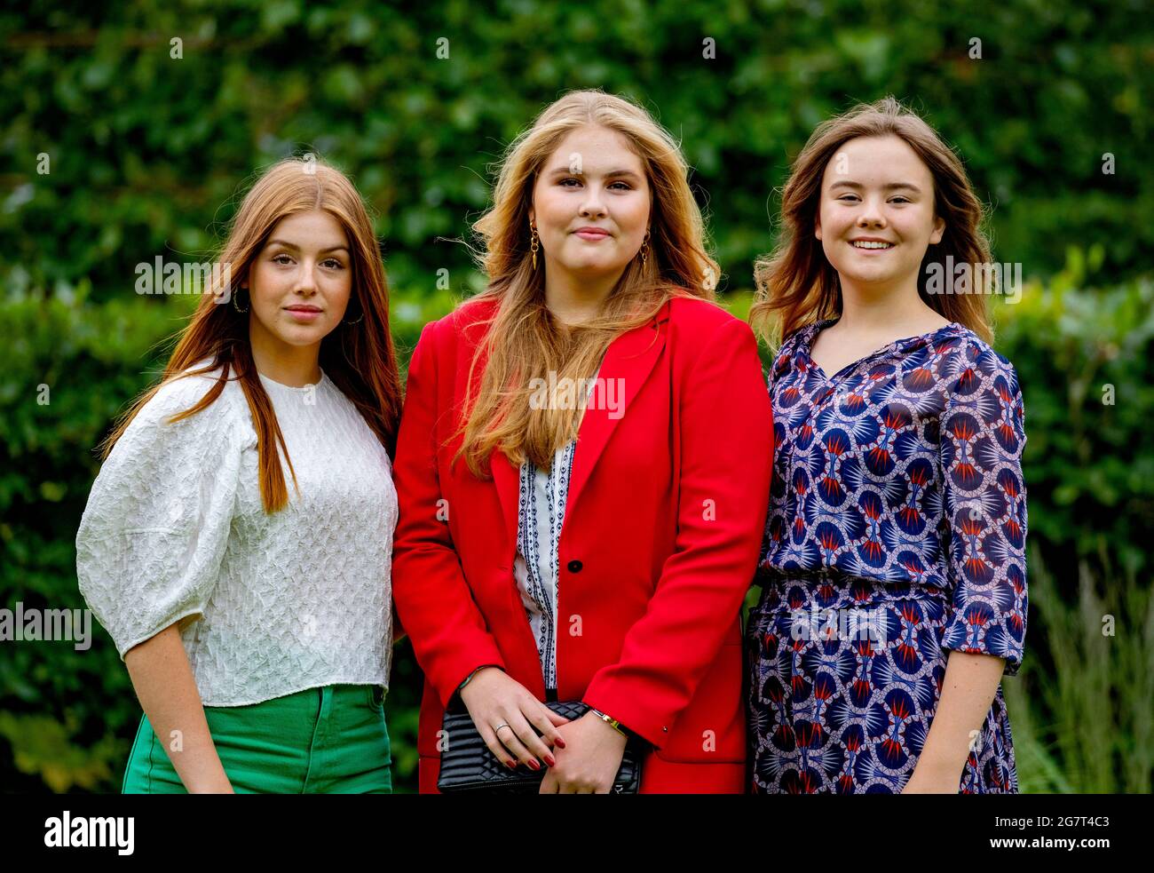 Princess Amalia, Princess Alexia and Princess Ariane of The Netherlands ...