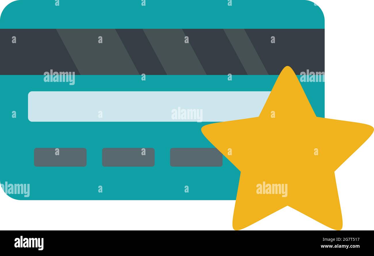Loyalty card icon. Flat illustration of loyalty card vector icon ...