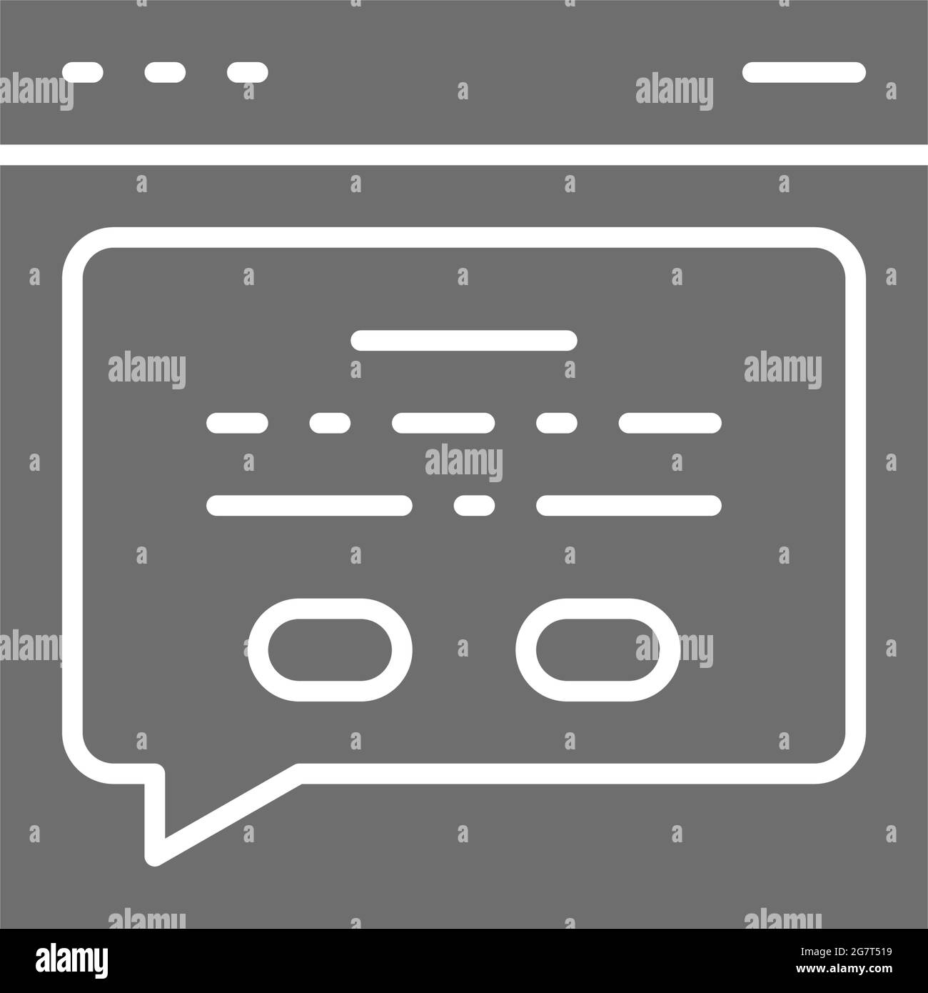 Web page with a message, feedback grey icon Stock Vector Image & Art ...
