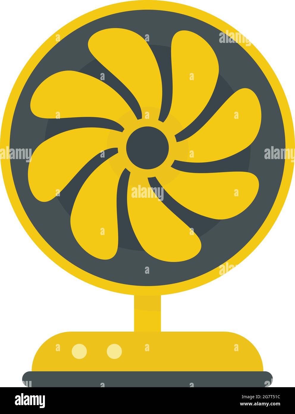 Cooling fan icon. Flat illustration of cooling fan vector icon isolated ...