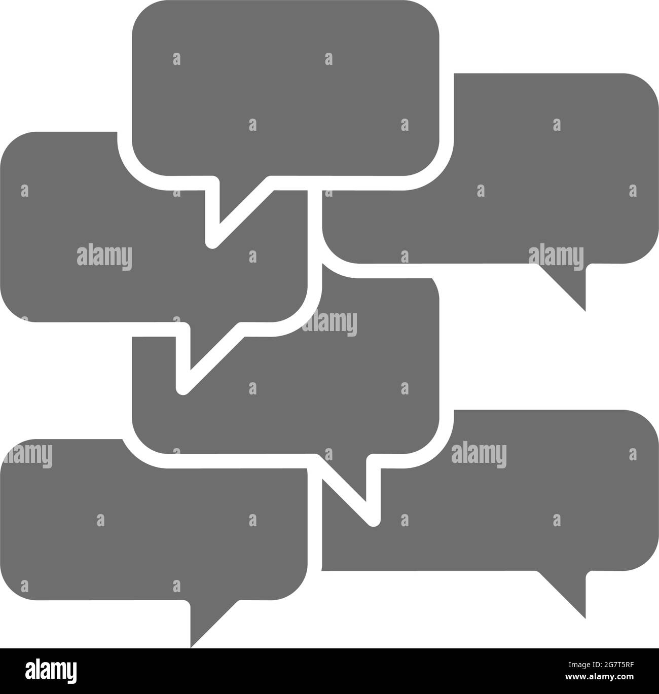 Vector text message boxes, speech bubbles, chat, message grey icon ...