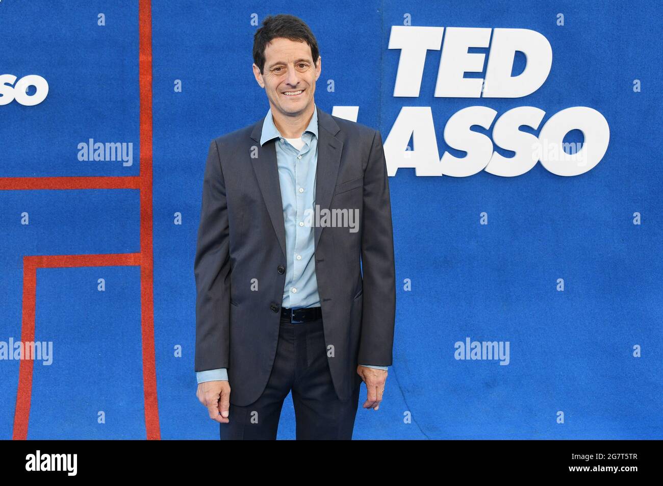 Bill Wrubel arrives at Apple's TED LASSO Season 2 Premiere held at the ...