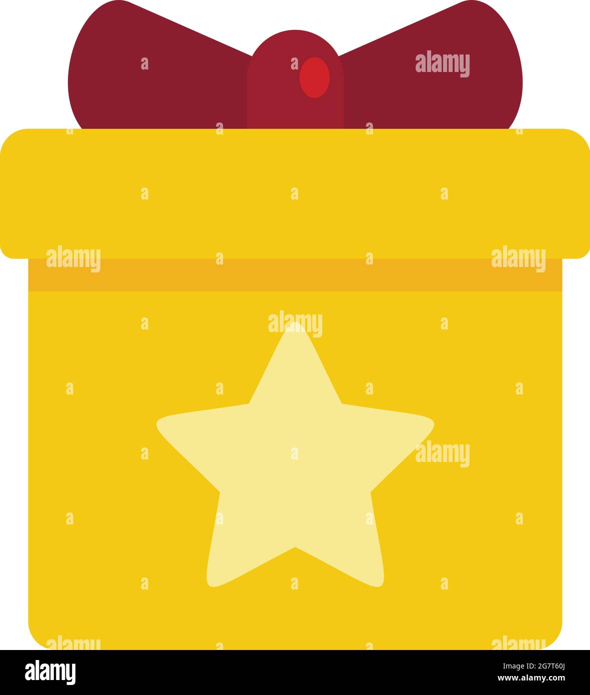 Loyalty gift box icon. Flat illustration of loyalty gift box vector ...