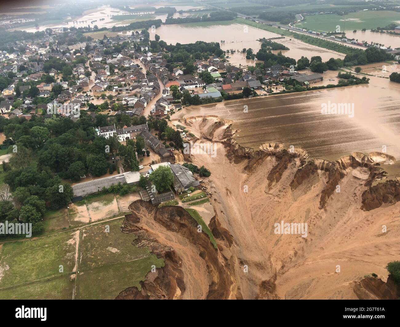 Erftstadt, Germany. 15th July, 2021. A photo distributed by the Cologne ...