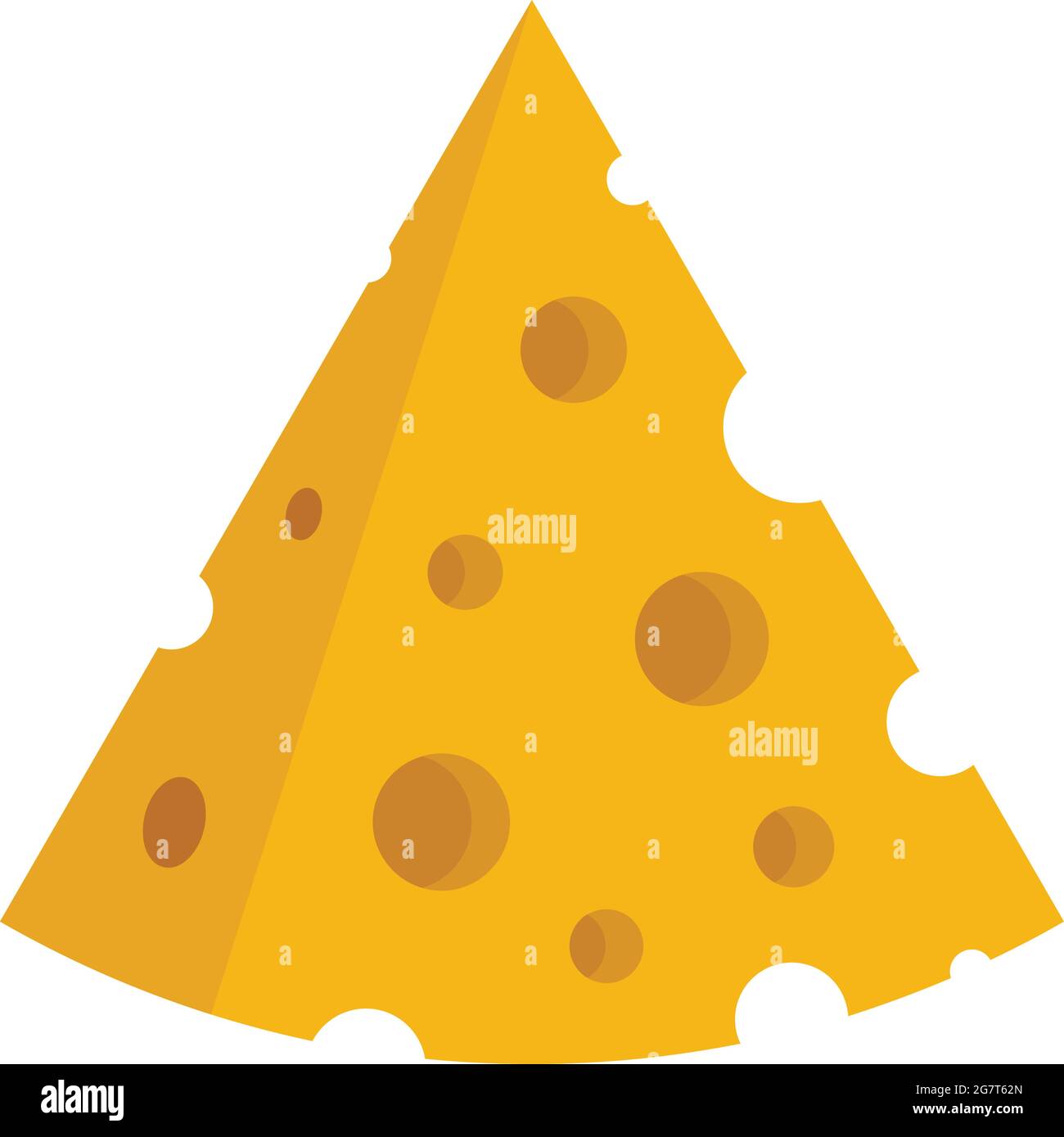 Swiss cheese icon. Flat illustration of swiss cheese vector icon ...