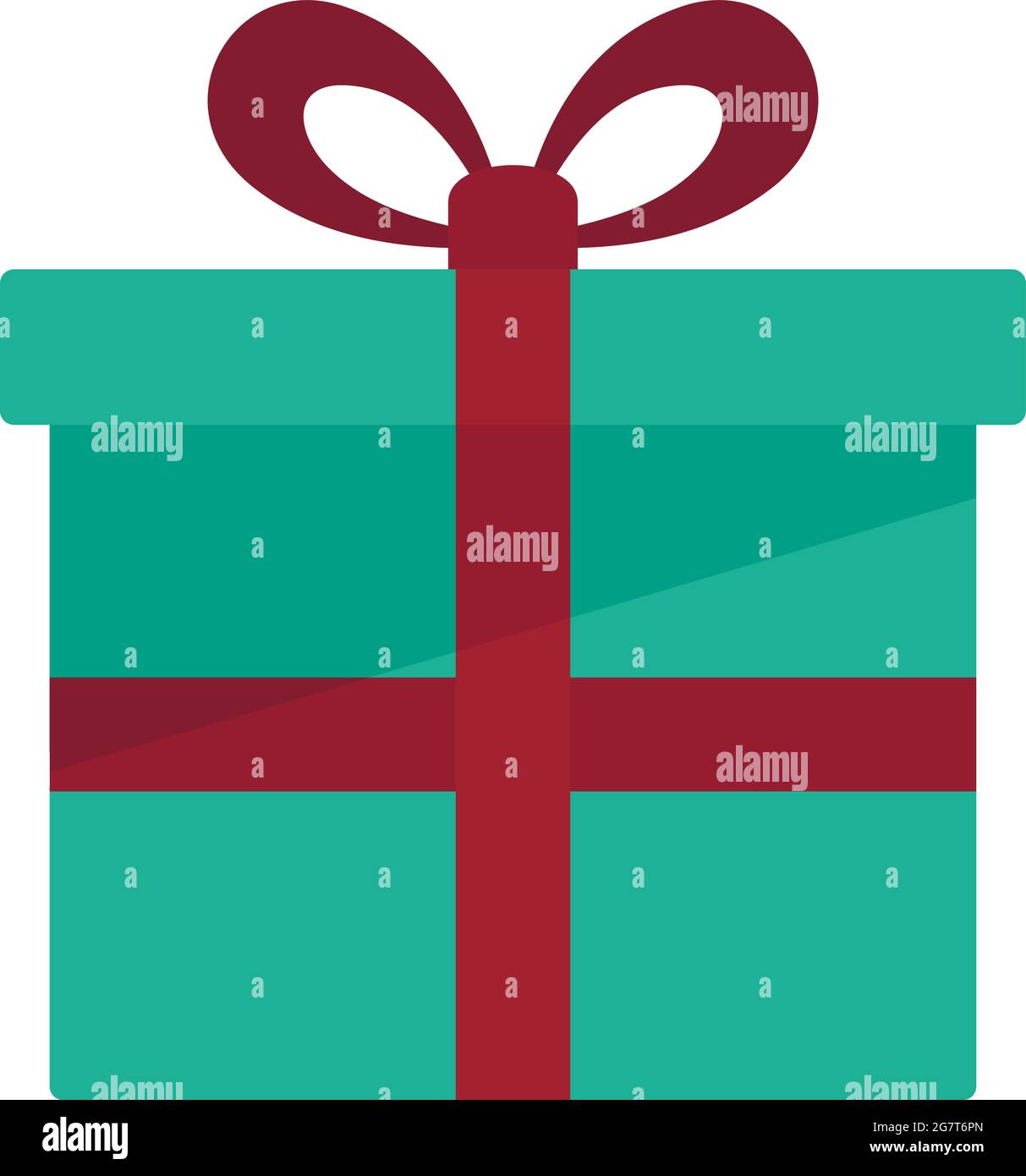 Customer gift box icon. Flat illustration of customer gift box vector ...