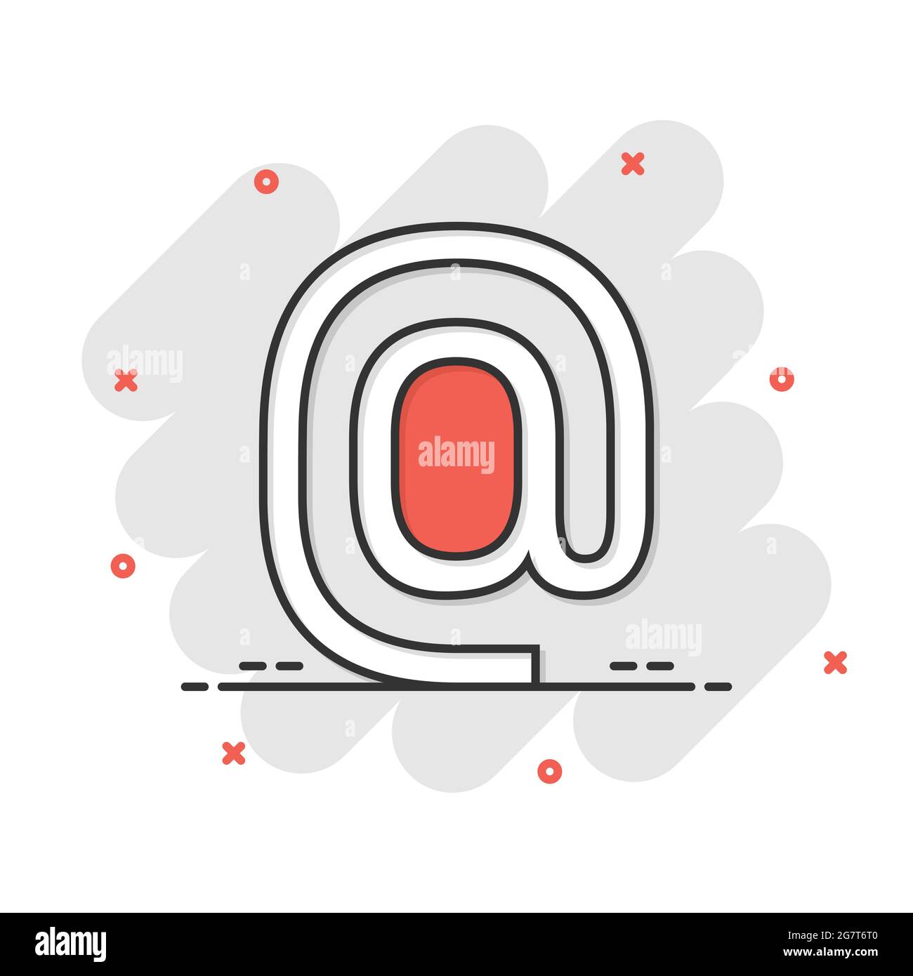 Email message icon in comic style. Mail document cartoon vector ...