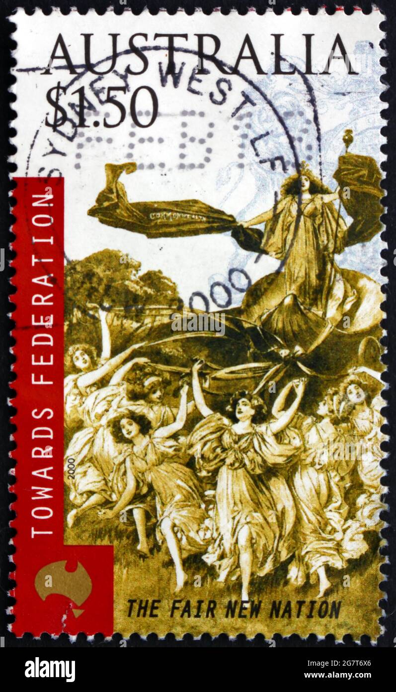 AUSTRALIA - CIRCA 2000: a stamp printed in Australia shows The Fair New ...