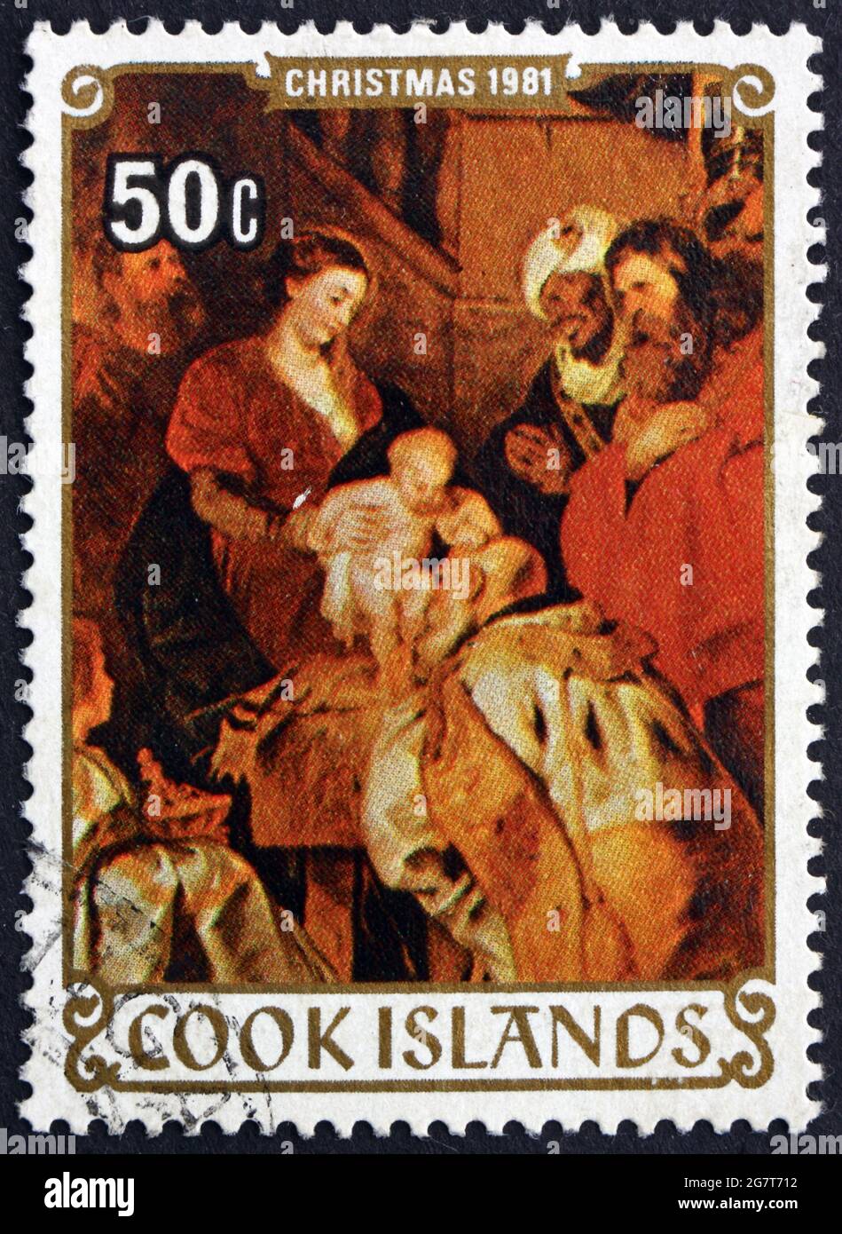 COOK ISLANDS - CIRCA 1981: a stamp printed in Cook Islands shows ...