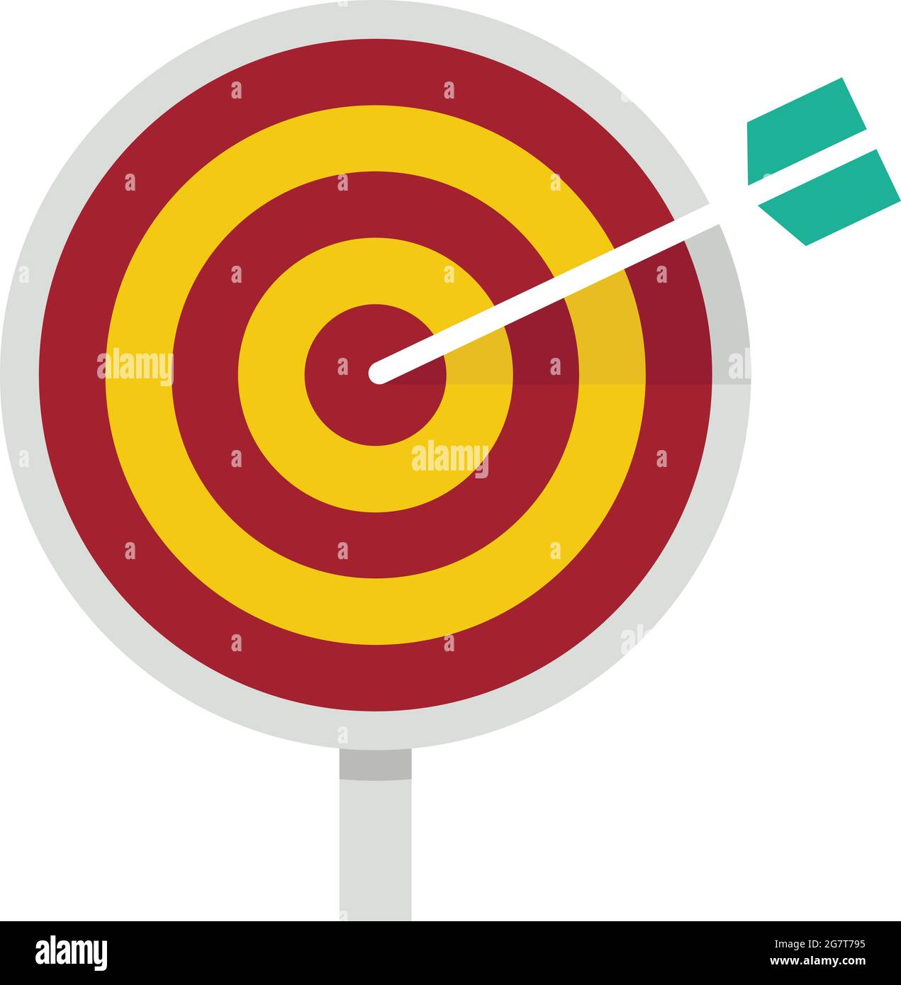 Customer target icon. Flat illustration of customer target vector icon ...