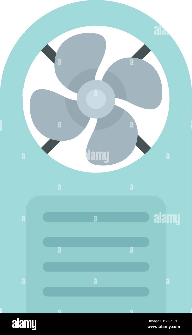 Industrial fan icon. Flat illustration of industrial fan vector icon ...