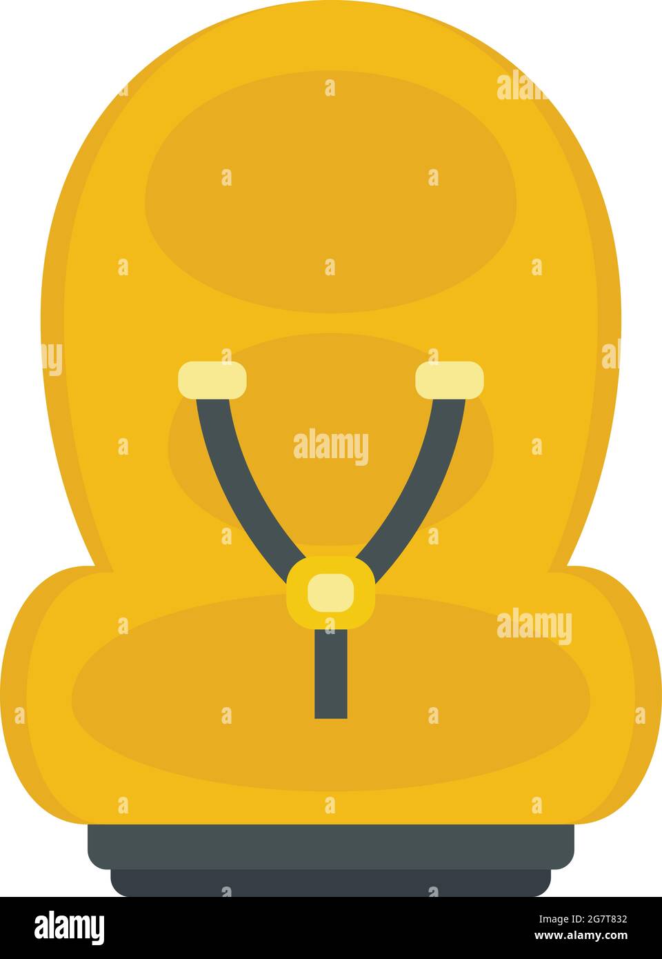 Toddler car seat icon. Flat illustration of toddler car seat vector ...
