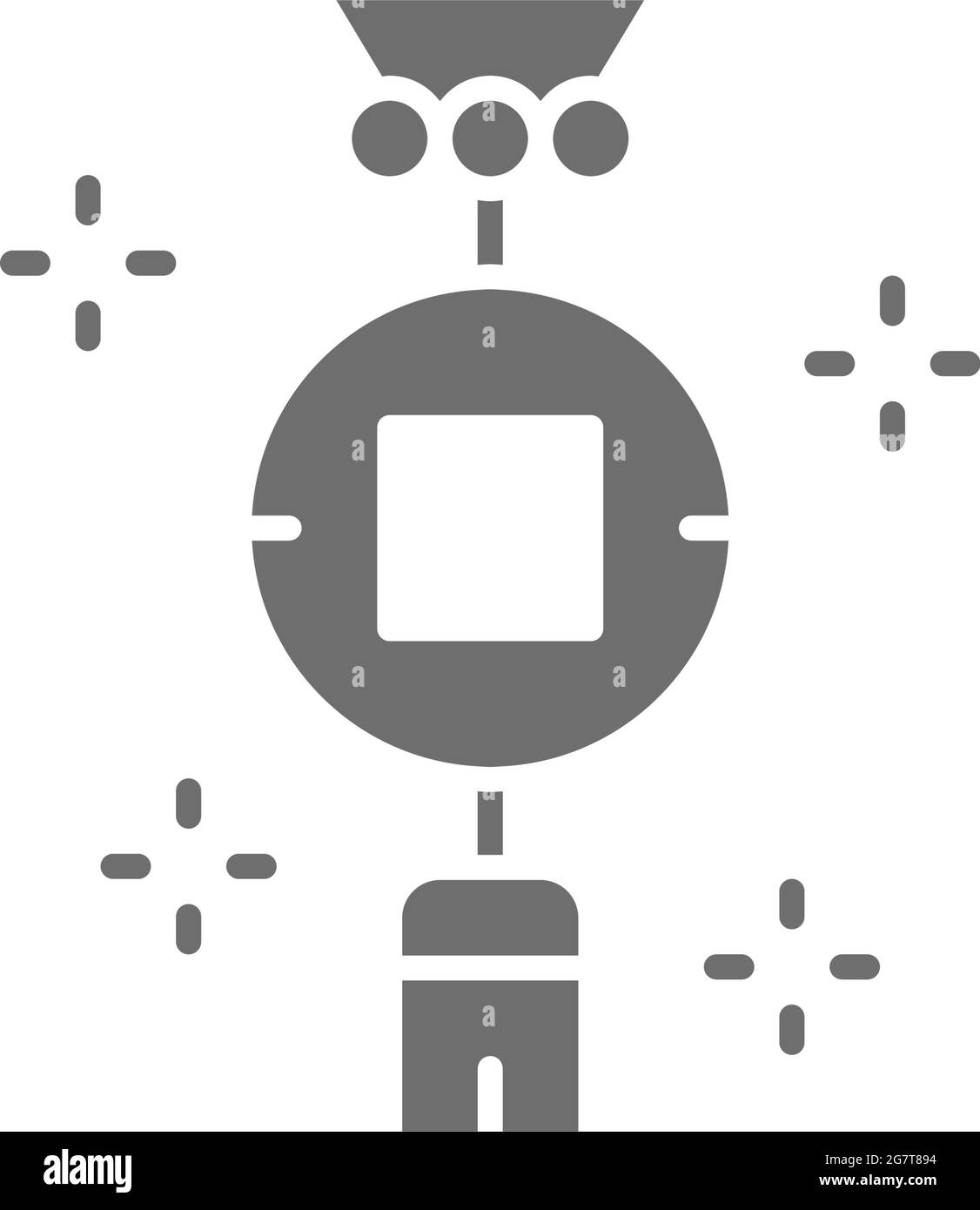 Vector Chinese charm, feng shui coin grey icon. Symbol and sign ...