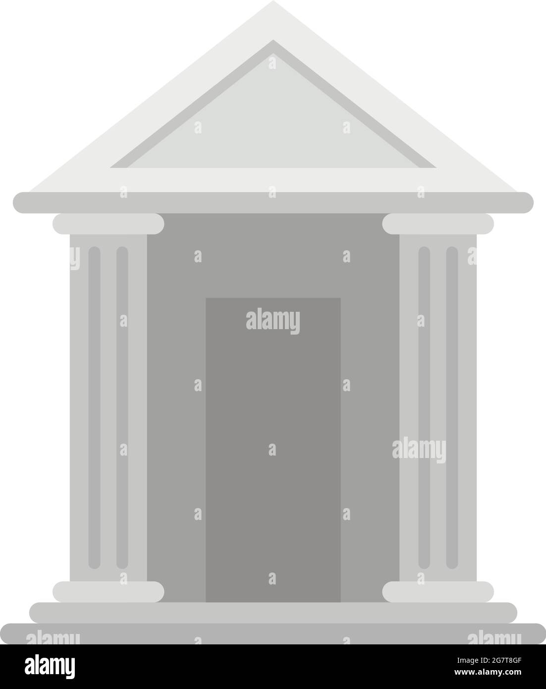 Judge building icon. Flat illustration of judge building vector icon ...