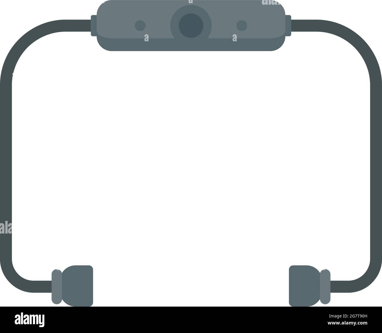 Bluetooth earbuds icon. Flat illustration of bluetooth earbuds vector ...