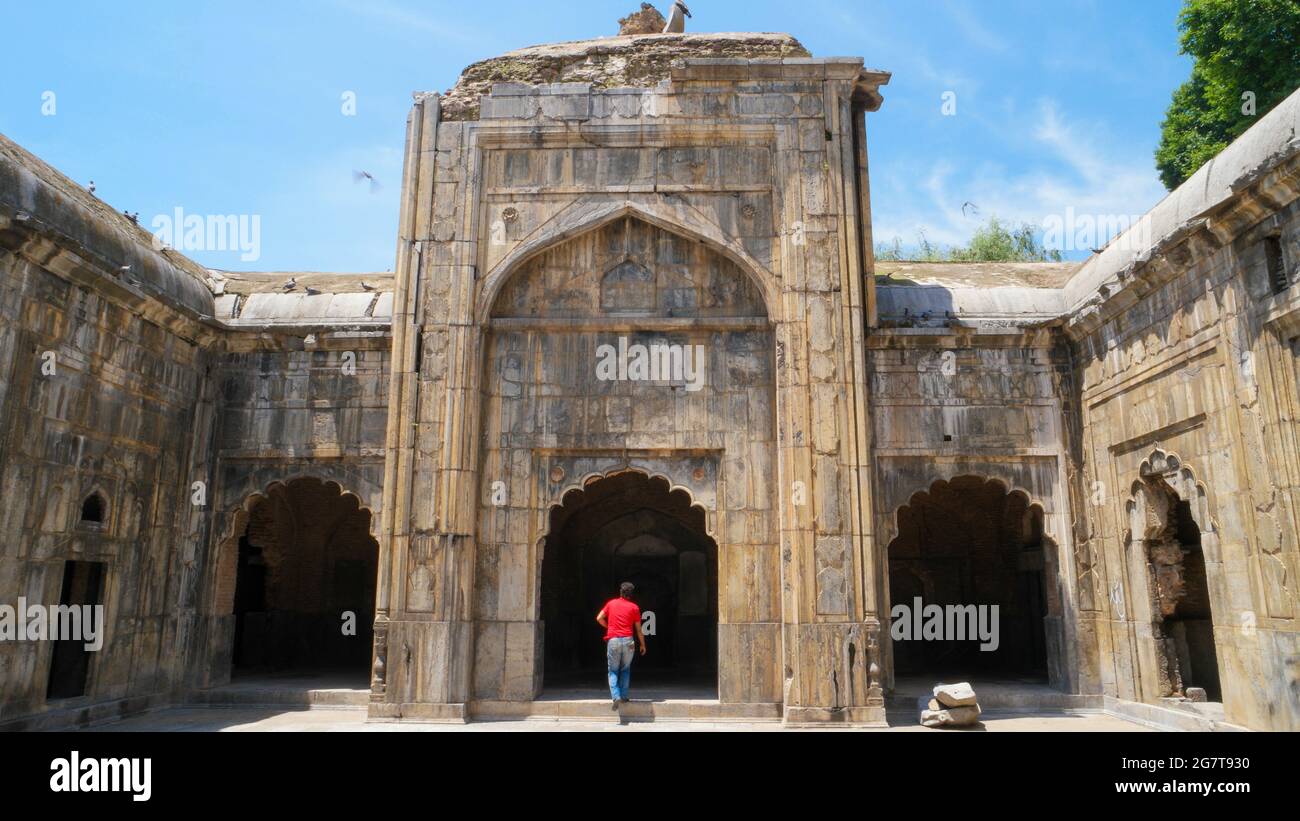 Ancient architecture in the city of Srinagar, the capital of Kashmir ...