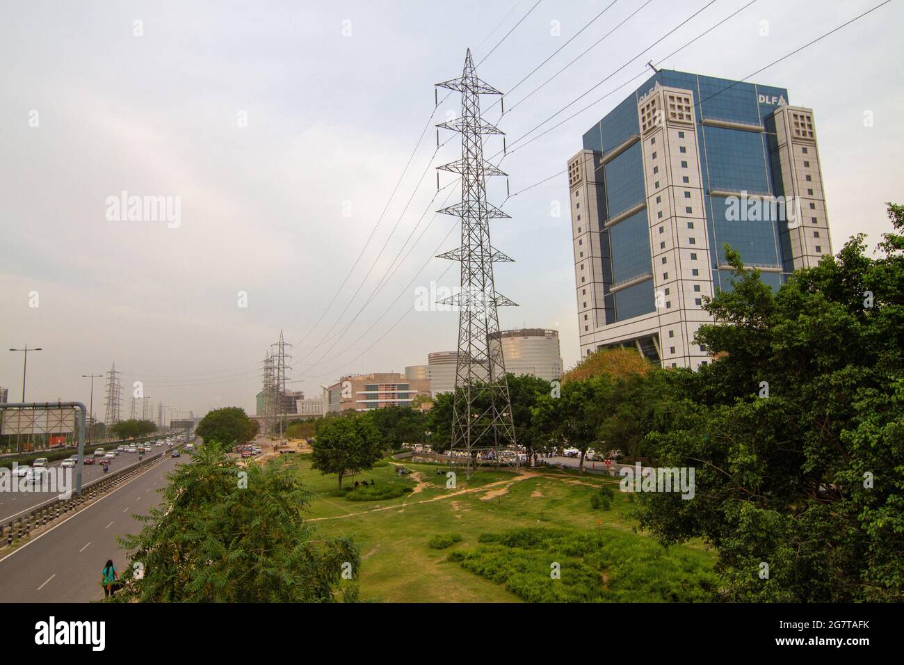 GURGAON, INDIA - Jan 01, 2016: National Highway 8 or NH8 is the busiest ...