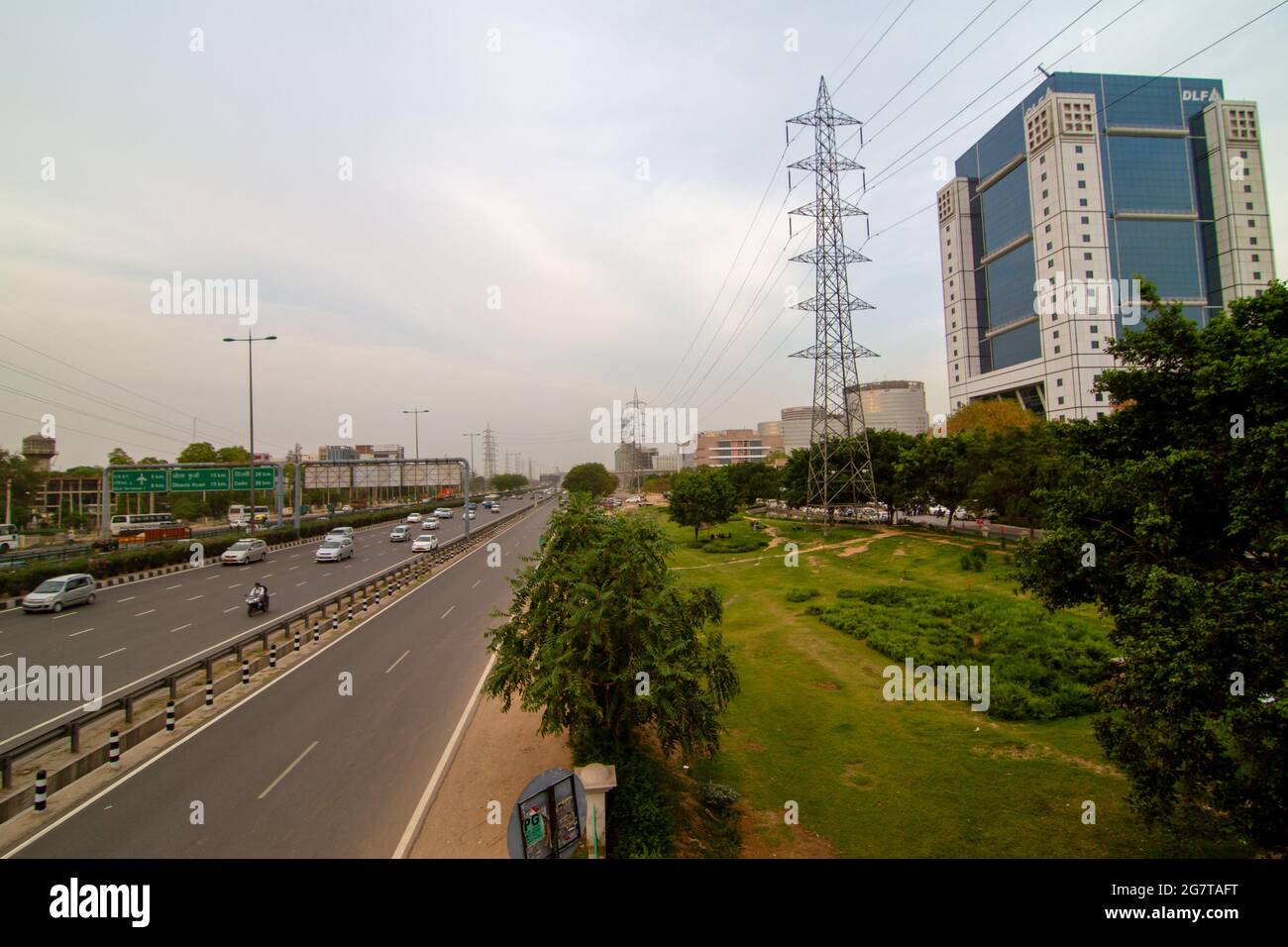 GURGAON, INDIA - Jan 01, 2016: The National Highway 8 is the busiest ...