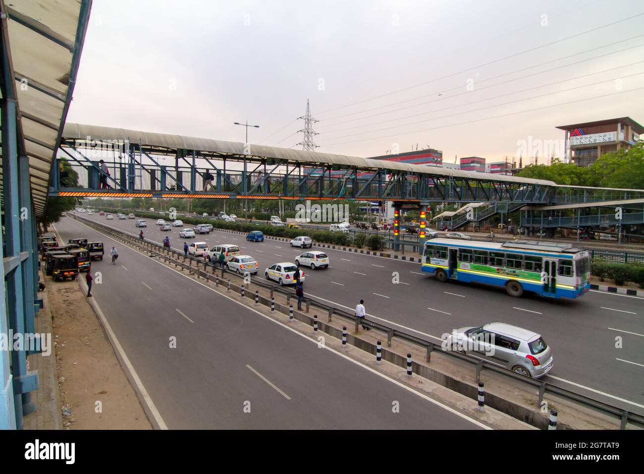 GURGAON, INDIA - Jan 01, 2016: National Highway 8 or NH8 is the busiest ...