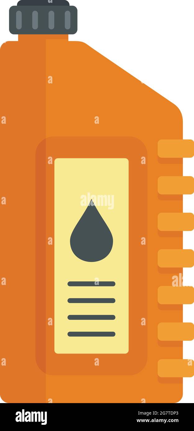 Bike motor oil icon. Flat illustration of bike motor oil vector icon ...