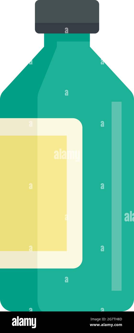 Syrup bottle icon. Flat illustration of syrup bottle vector icon ...