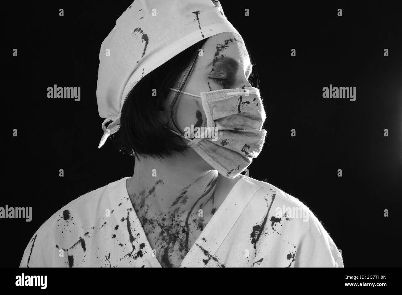 Zombie profile Black and White Stock Photos & Images - Alamy