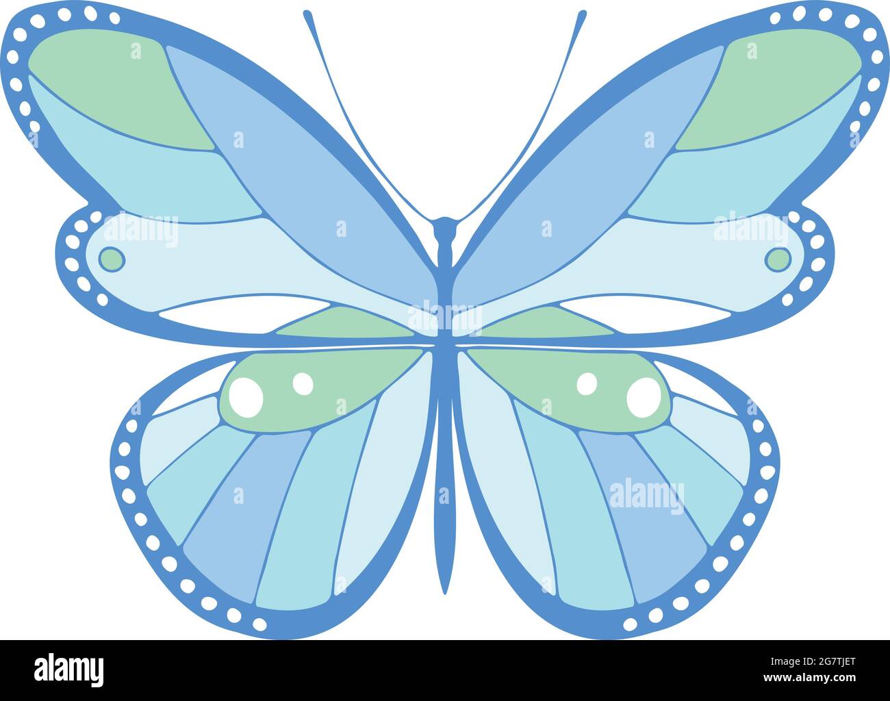 Monarch butterfly top view Stock Vector Images - Alamy