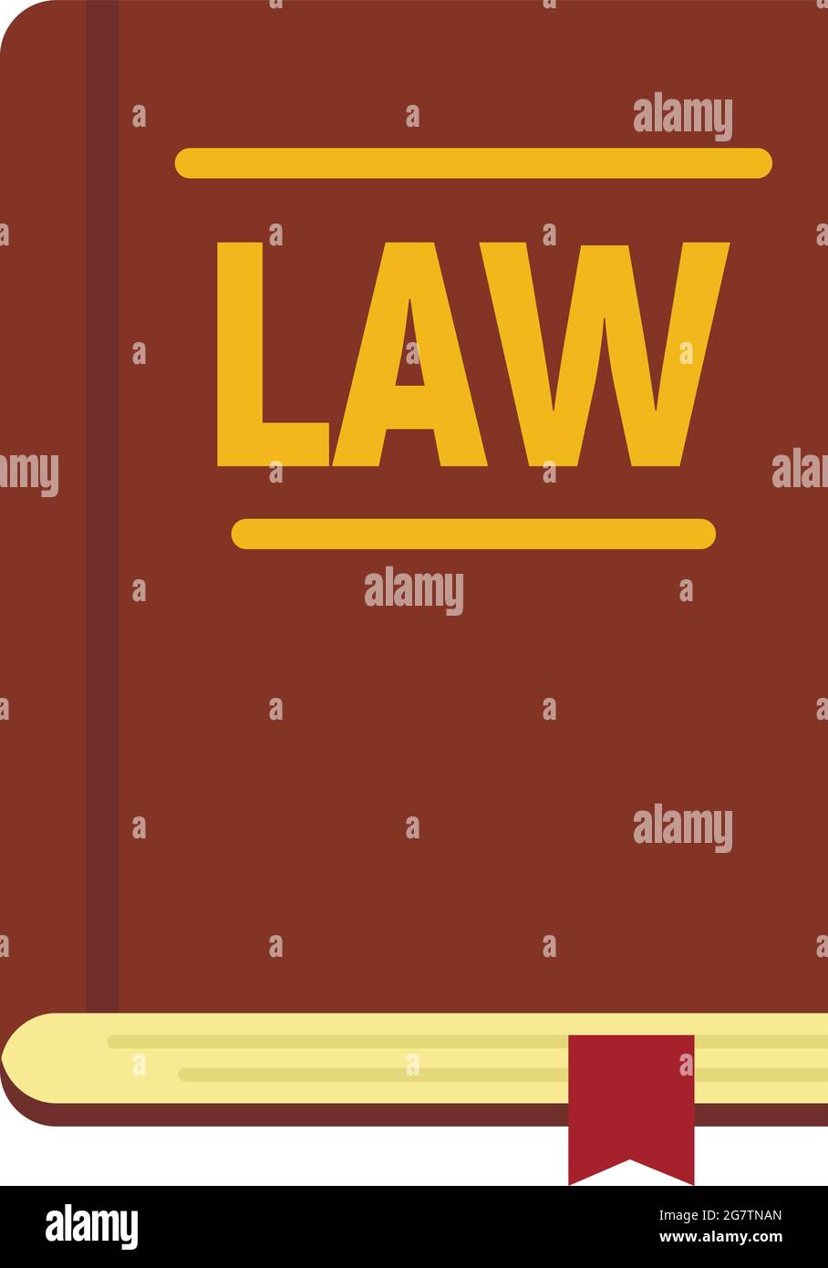 Legislation book icon. Flat illustration of legislation book vector ...