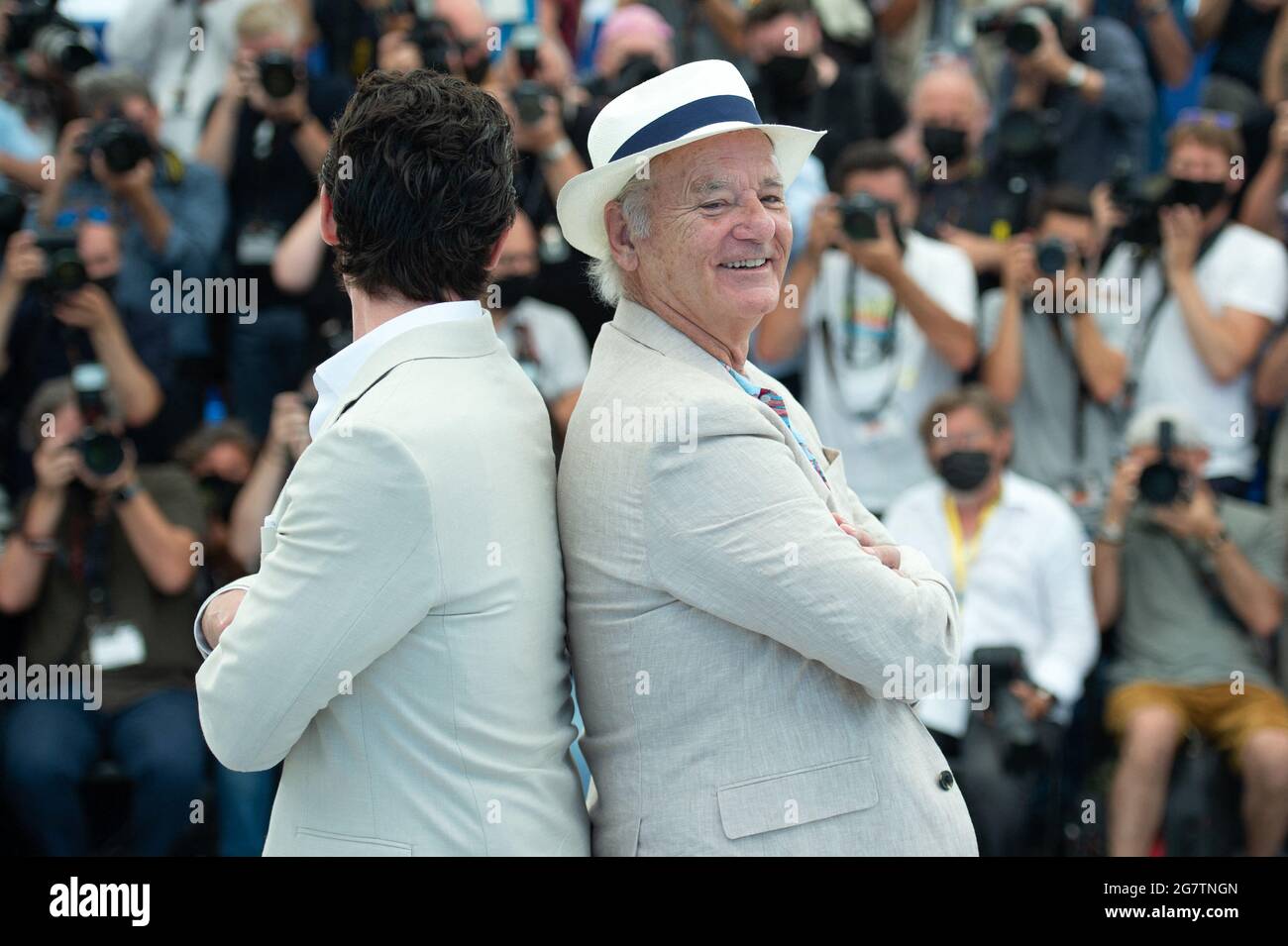 Cannes, France. 16th July, 2021. Bill Murray and Andrew Muscato ...