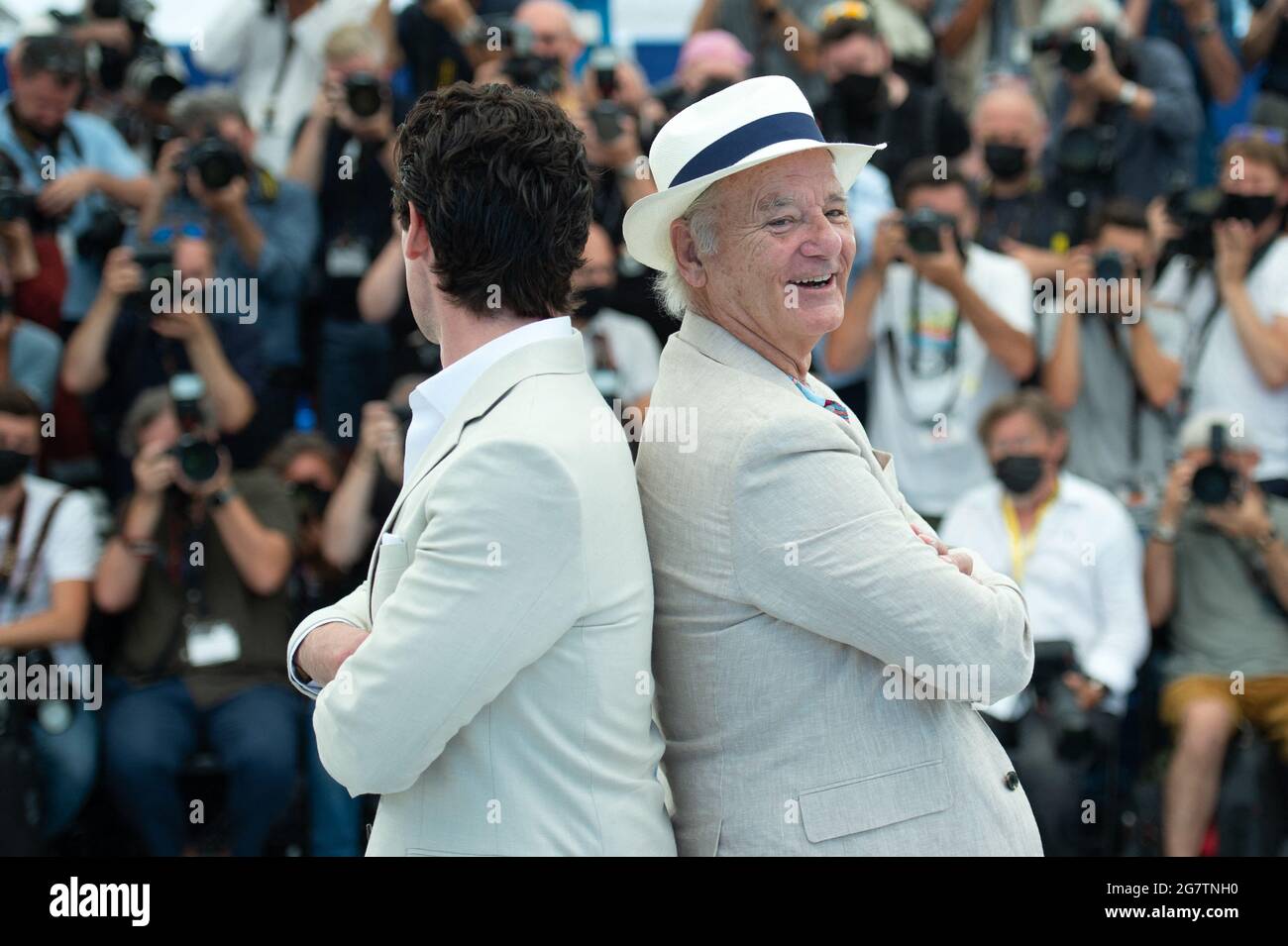 Cannes, France. 16th July, 2021. Bill Murray and Andrew Muscato ...