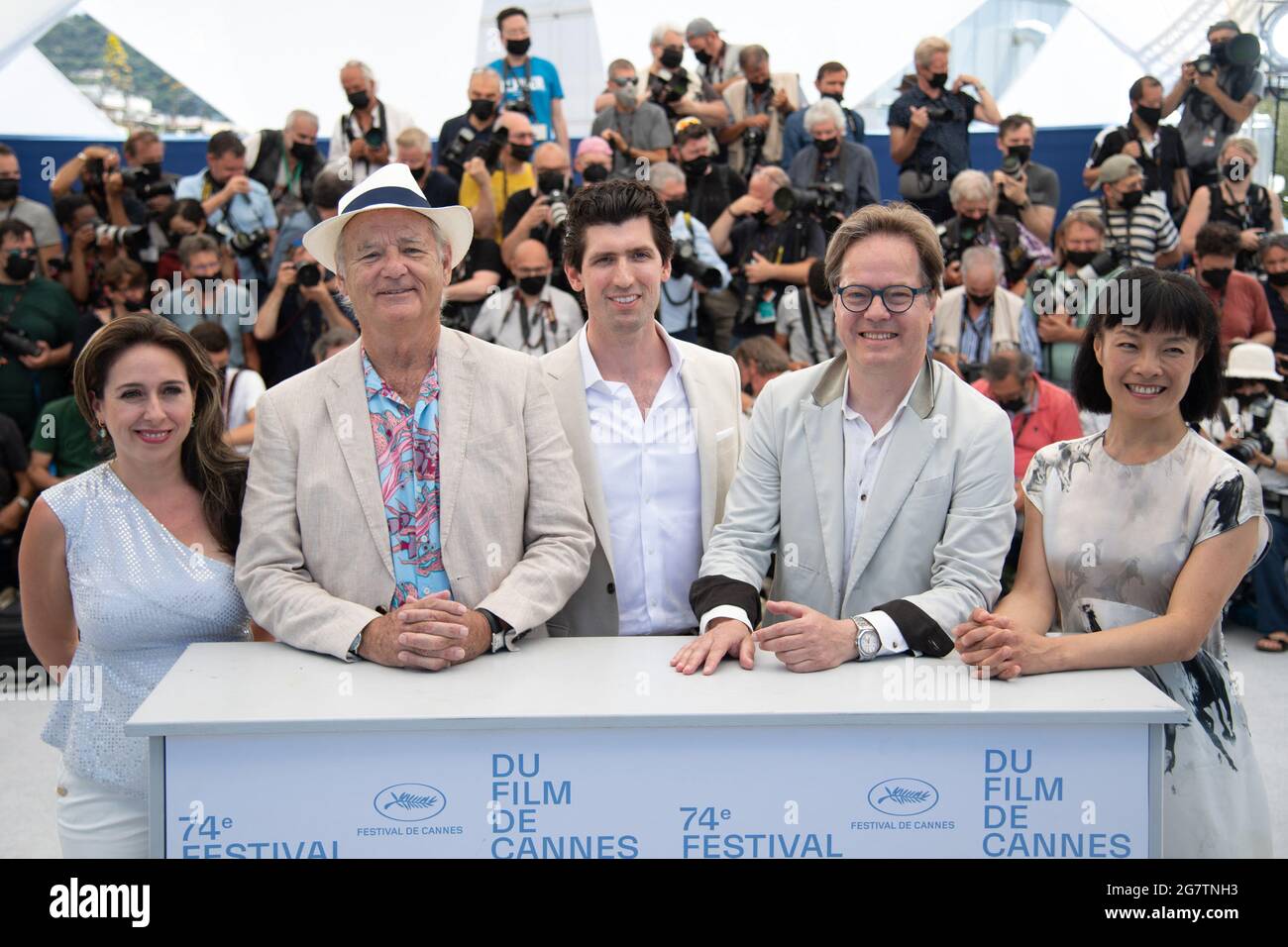 Cannes, France. 16th July, 2021. Mira Wang, Director Andrew Muscato ...
