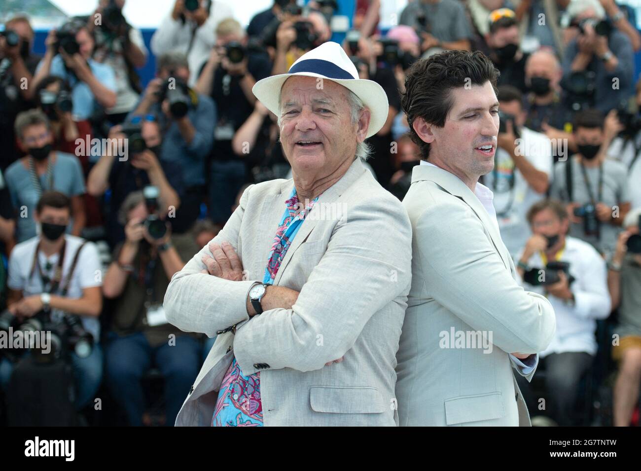 Cannes, France. 16th July, 2021. Bill Murray and Andrew Muscato ...