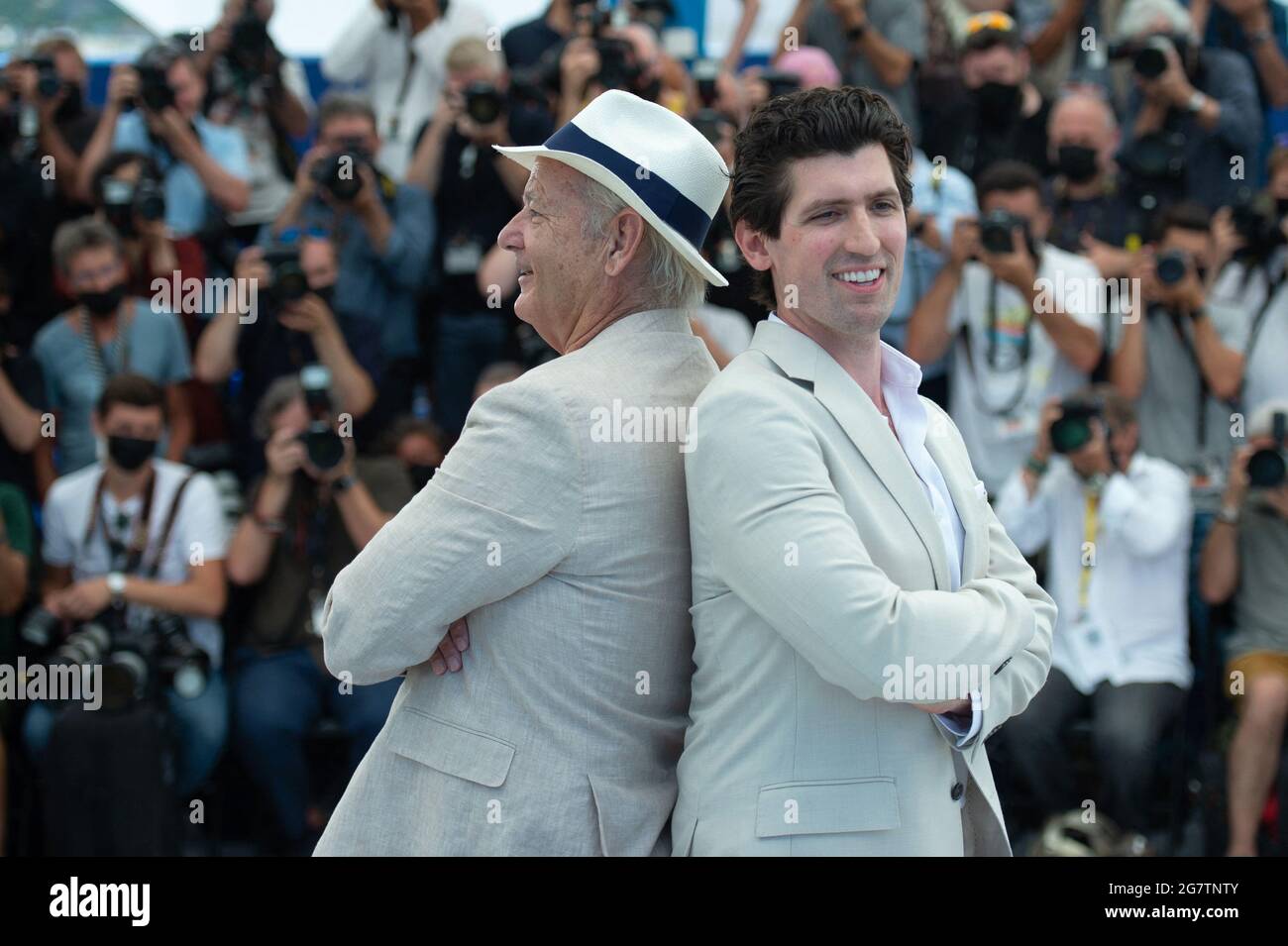 Cannes, France. 16th July, 2021. Bill Murray and Andrew Muscato ...