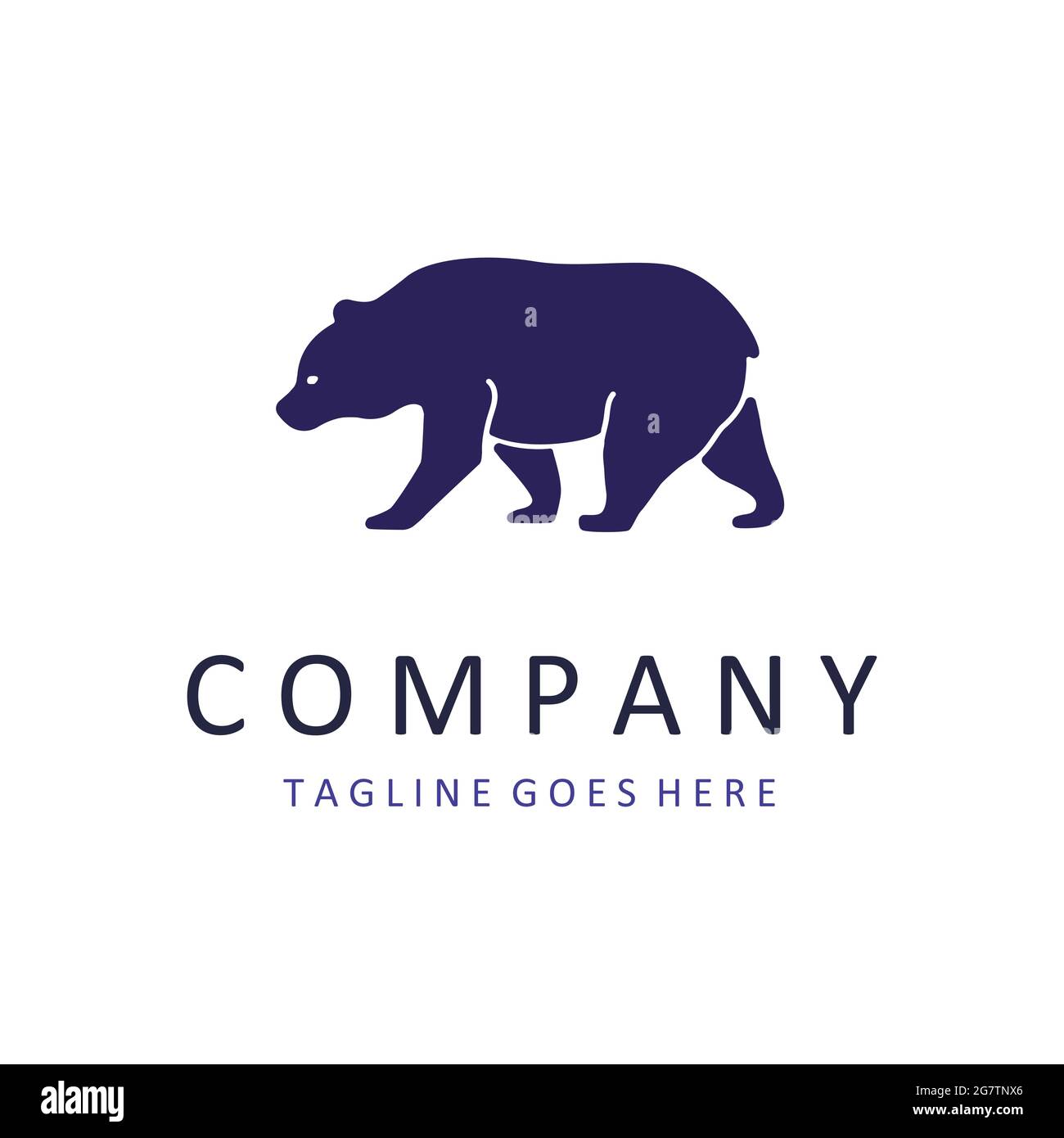 Bear Logo Simple and modern Animal logo Stock Vector Image & Art - Alamy