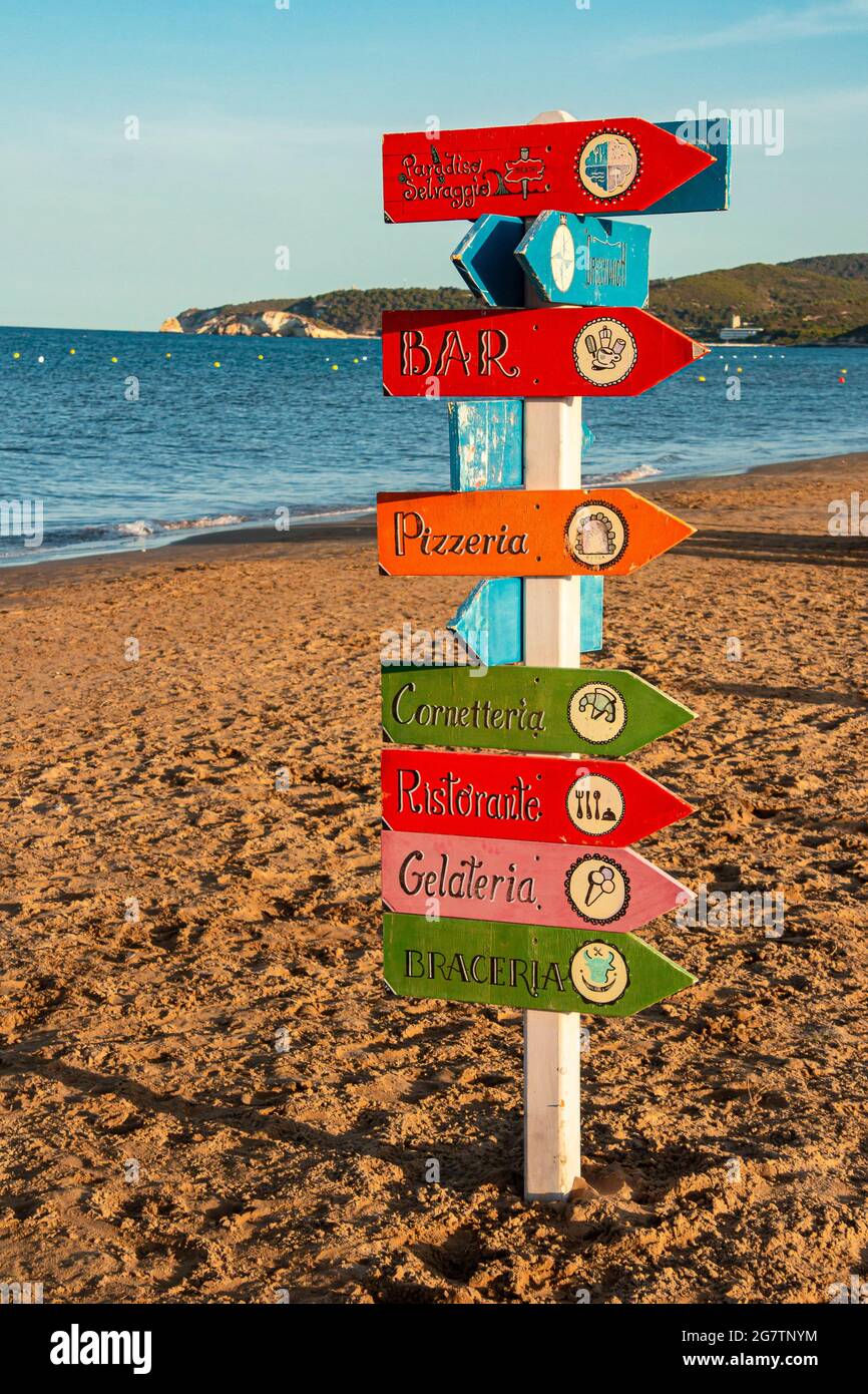 Spiaggia sign hi-res stock photography and images - Alamy