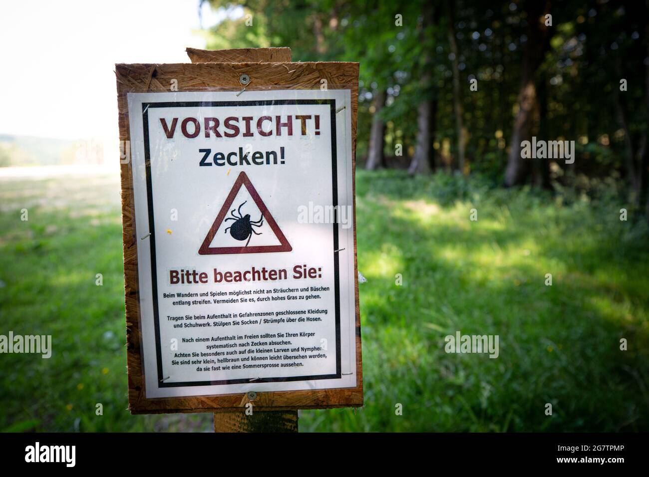 Warning tick area hi-res stock photography and images - Alamy