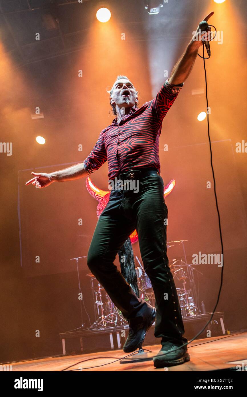 Milan Italy. 15 July 2021. The italian rock singer-songwriter PIERO ...