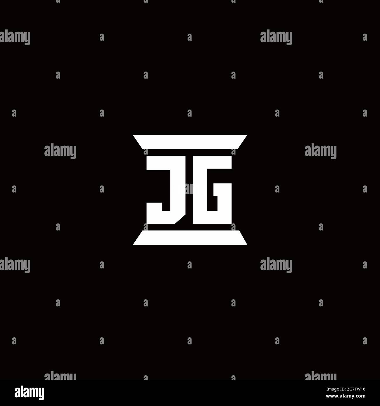 Letter jg logo hi-res stock photography and images - Alamy