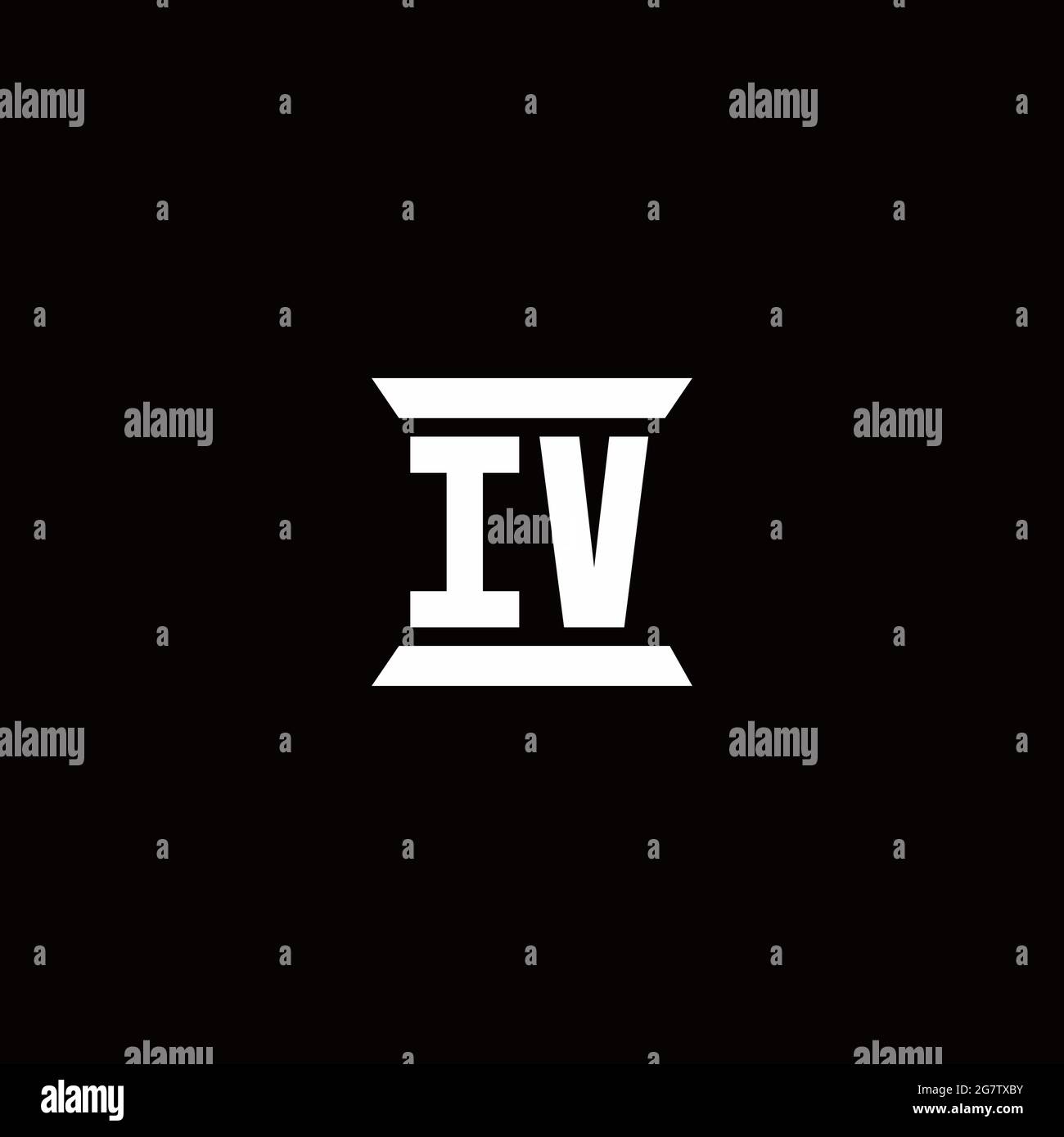Letter iv Stock Vector Images - Alamy