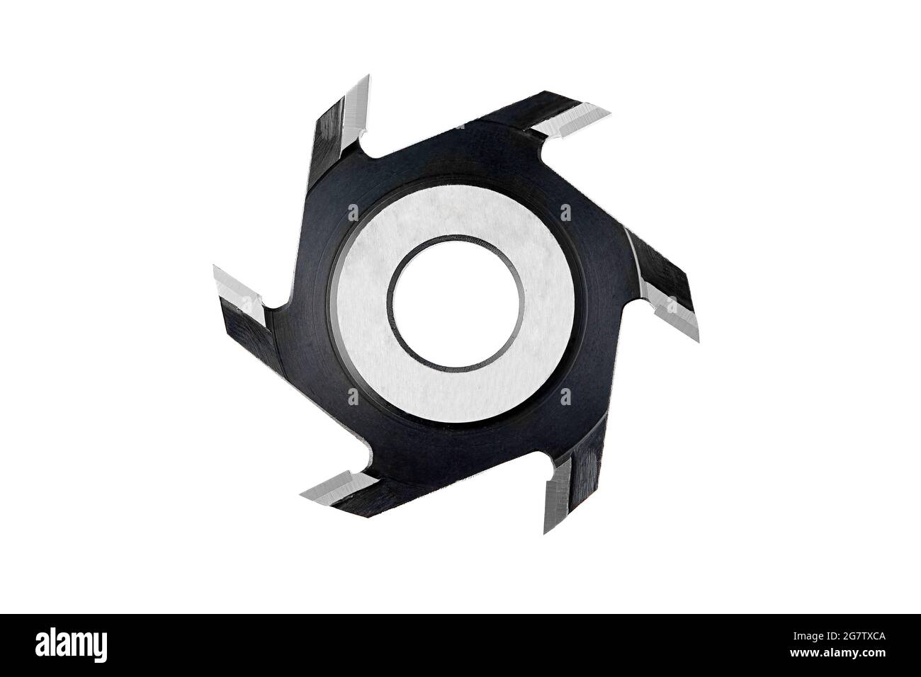 sharp milling cutter isolated on white background Stock Photo - Alamy