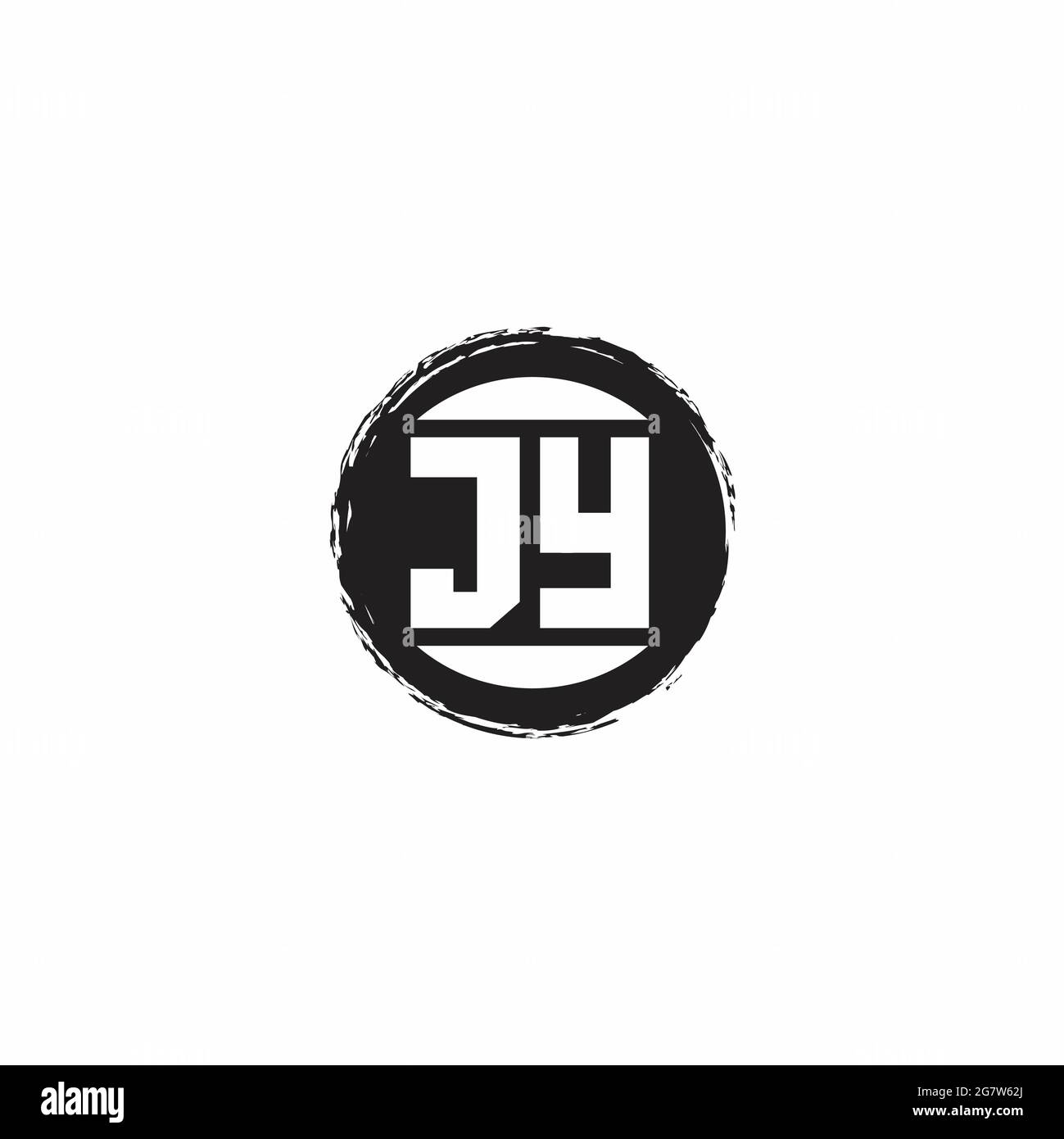 JY Logo Initial Letter Monogram with abstrac circle shape design ...